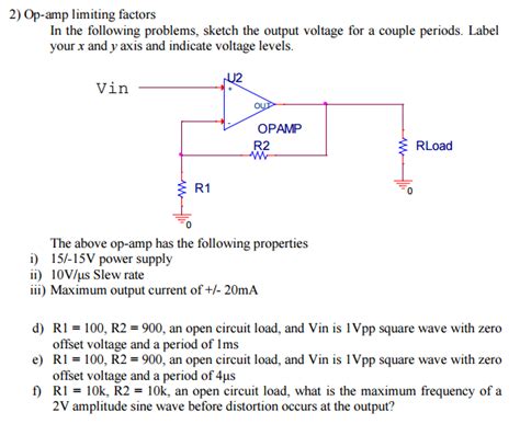 For The Following Problems Sketch The Output Voltage Chegg