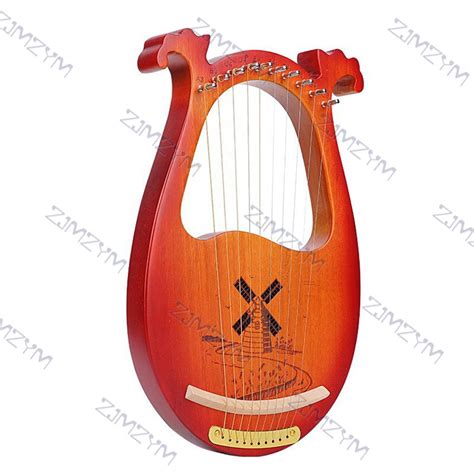 10 String Wooden Lyre Harp Resonance Box String In Vicedeal