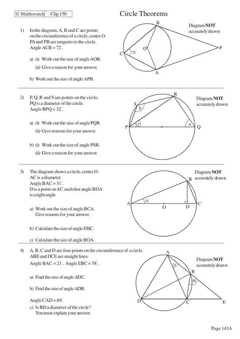 Circle Theorems 659 Circle Theorems Math Formulas Gcse Math