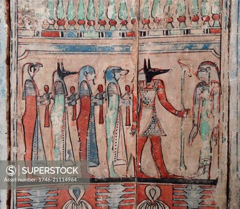 Wooden Box Used In An Egyptian Tomb As Container For The Internal Organs During The Ptolemaic