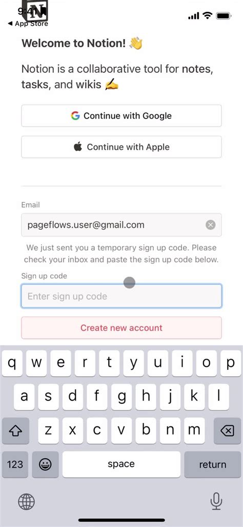 Notion Screenshots Mobile