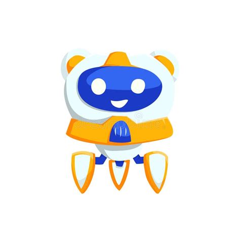 Cute Robot Assistant Character Illustration Stock Vector Illustration