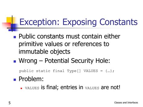 Ppt Effective Java Chapter 4 Classes And Interfaces Powerpoint Presentation Id1296183