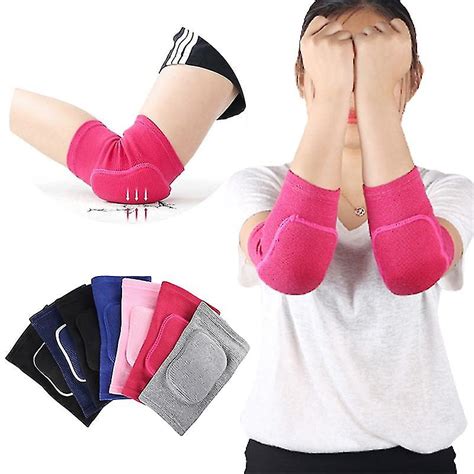 Elastic Elbow Pads Thickened Sponge Elbow Knee Protectors Guard Basketball Volleyball Sport Arm