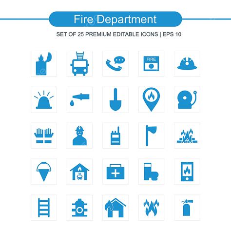 소방서 아이콘 세트 인스타그램 일러스트 상 학과 비상 사태 Png 일러스트 및 벡터 에 대한 무료 다운로드 Pngtree