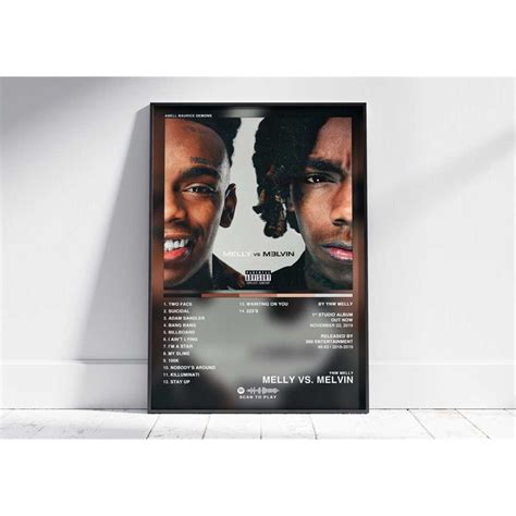 Ynw Melly Album Poster Poster Cover Album Melly Vs Melvin Inspire