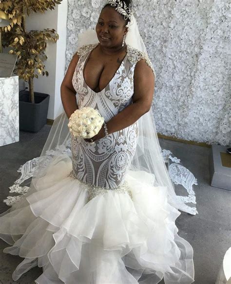 Plus Size Mermaid Wedding Dress