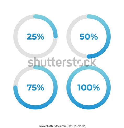 Circular Progress Loading Bar Vector Progress Stock Vector Royalty