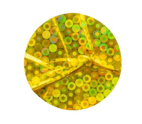 Premium Photo Blank Round Adhesive Holographic Foil Sticker Label