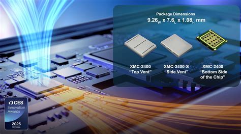 XMEMS Active Micro Cooling Fan On A Chip Named As CES Innovation Awards 2025 Honoree XMEMS