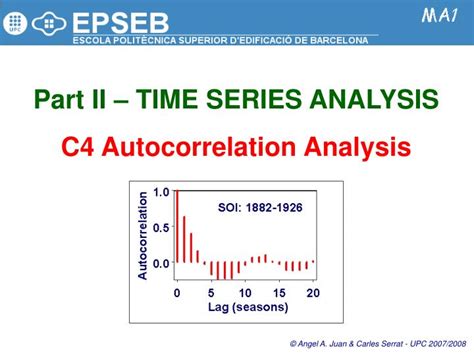 Ppt Part Ii Time Series Analysis C4 Autocorrelation Analysis Powerpoint Presentation Id795955