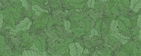 Premium Vector Gree Leaf Pattern Backgroundvector Illustration