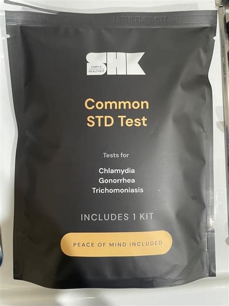 At Home Std Test Kit Trichomoniasis Gonorrhea And Chlamydia Test Simple Healthkit