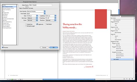 Edit Paragraph Style Options Publisher S Corner