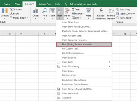How To Identify Missing Numbers Sequence In Excel