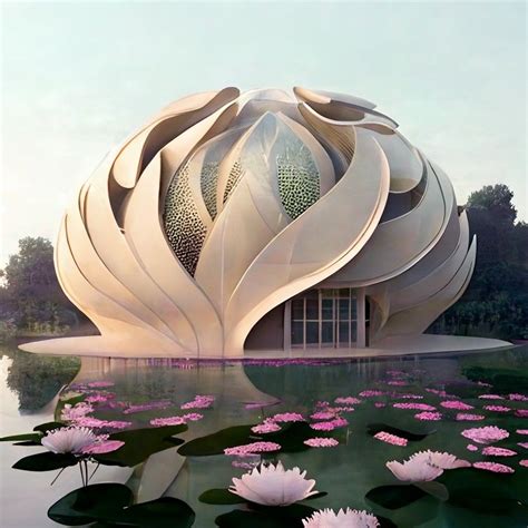 The Lotus Building Water Architecture Biomimicry Architecture Conceptual Model Architecture