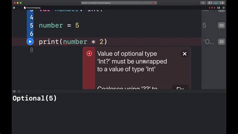Swift Optionals Force Unwrapping Youtube