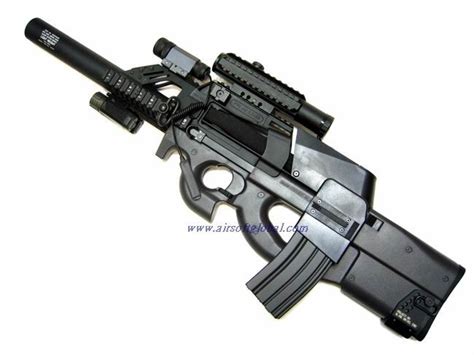 P90 With all rails filled with attachements including Laser Sight ...