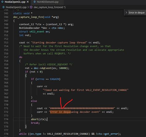 regarding a customed 00 video decode error while dqing event invalid argument jetson nano