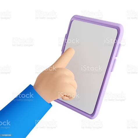 휴대 전화를 사용하여 3d 렌더링 핸드 홀딩 복사 공간 모델 일러스트 레이 션 흰색 배경 3차원 형태에 대한 스톡 사진 및 기타 이미지 Istock