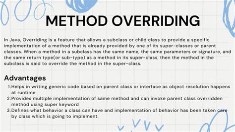 Method Overloading And Method Overriding Pdf Programming Languages