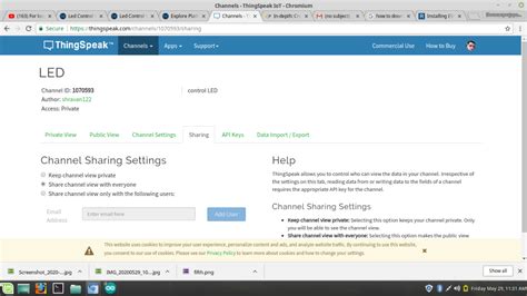 Led Control Via Thingspeak Server Using Nodemcu Esp8266 Proje