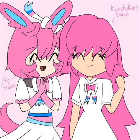 Sylvianna Meets My Sylveon By Cottoncatscandy On Deviantart