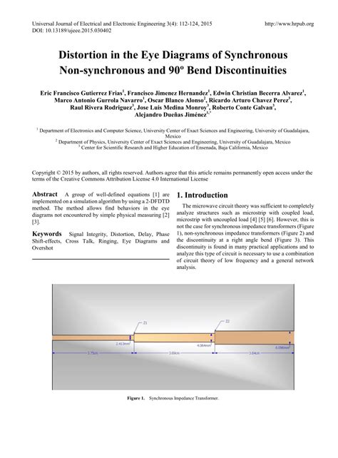 Pdf Distortion In The Eye Diagrams Of Synchronous Non Synchronous And