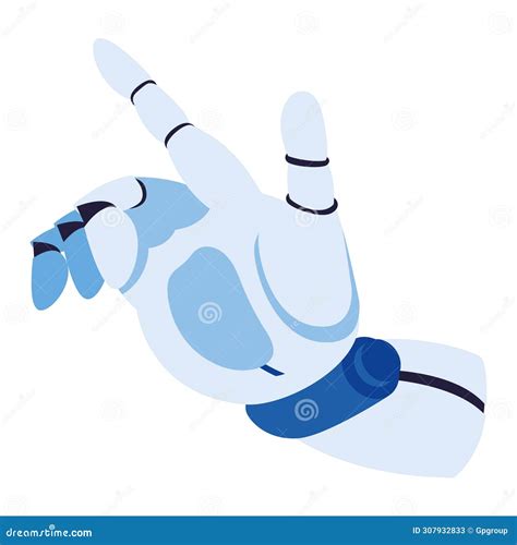 Advanced Robotics Futuristic Stock Vector Illustration Of Isolated Machine 307932833