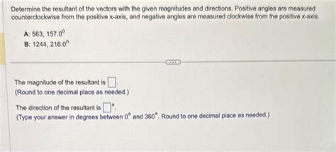 [solved] Determine The Resultant Of The Vectors With The G