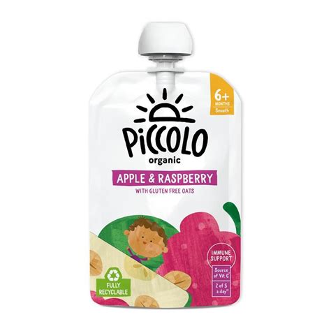 Piccolo Stg One Piccolo Apple And Raspberry 100g Health Plus Living