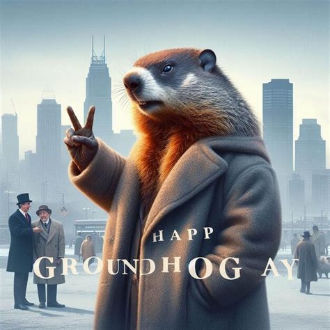Premium Photo Groundhog Day Background Groundhog Illustration Groundhog In Winter Groundhog Ai