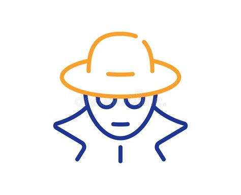 Fraud Line Icon Spy Of Thief Sign Vector Stock Vector Illustration Of Hacking Line 272758167