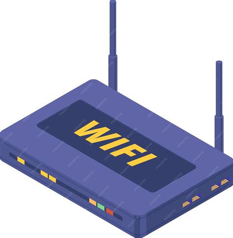 Premium Vector Isometric Wireless Network Wi Fi Router High Speed Internet Connection