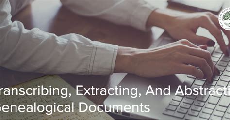 Upfront With Ngs New Ngs Course Transcribing Extracting And Abstracting Genealogical Documents