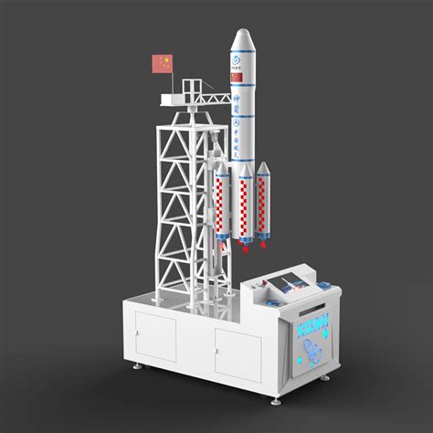火箭模拟发射台 宇航员摆件 铁艺火箭模型 科技展览馆科普道具 阿里巴巴