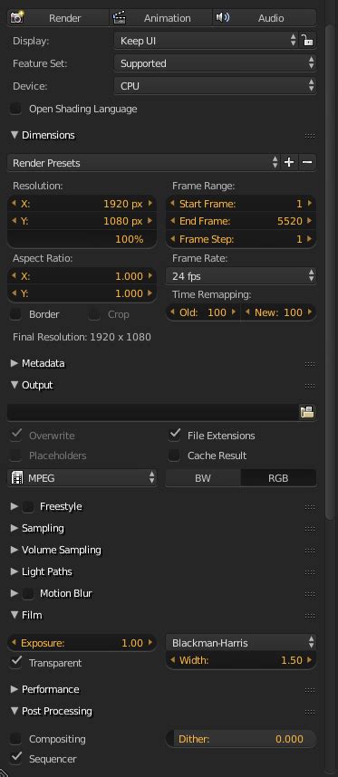 Rendering How To Render A Final Edited Video Blender Stack Exchange