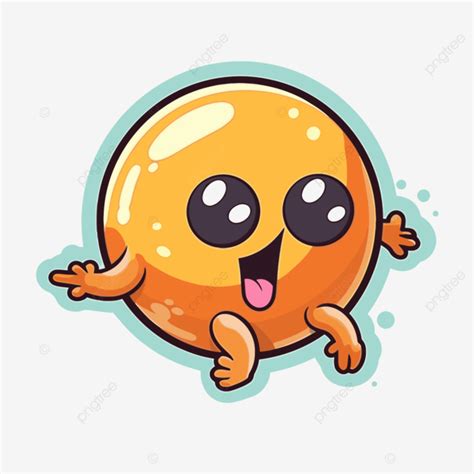 귀여운 카와이 오렌지 만화 캐릭터 벡터 잘 튀는 상표 만화 Png 일러스트 및 벡터 에 대한 무료 다운로드 Pngtree