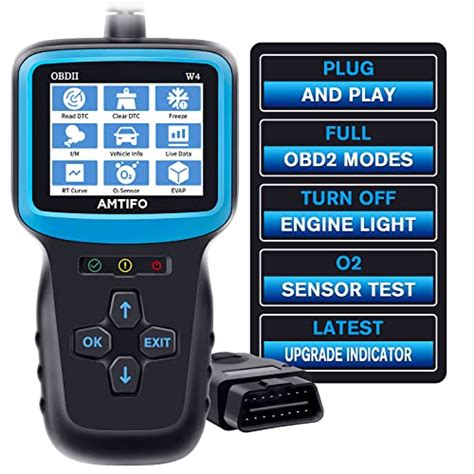 OBD2 Scanner Color Screen Live Data Easy Set Up Reset Clear Engine Error Code Plug Play