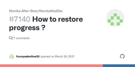 How To Restore Progress · Issue 7140 · Monika After Storymonikamoddev · Github