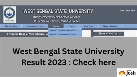Wbsu Result 2023 Out At Direct Link To Download Ug Result