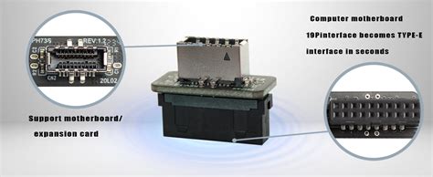 Amazon Com USB 3 2 Gen 1 To USB 3 2 Gen 2 Header Adapter USB 3 1 Front Panel Socket Key A Type