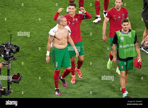 Cristiano Ronaldo Of Portugal At The End Of The Uefa Euro 2020