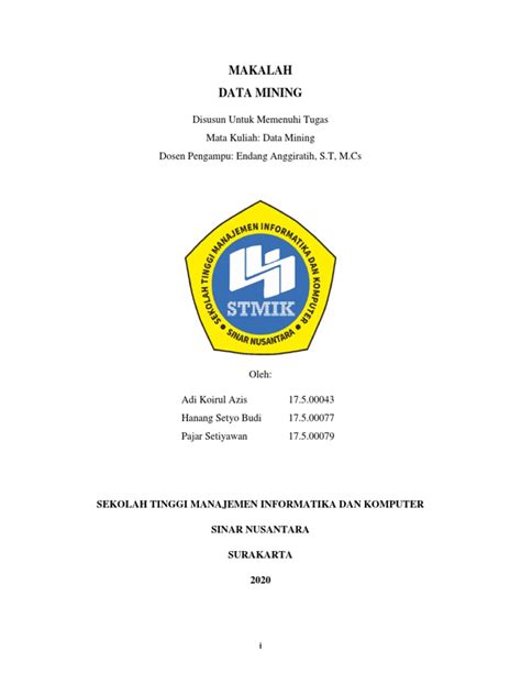 Makalah Data Mining Pdf Pdf