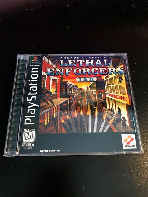 Lethal Enforcers I Ii Ps1 Reproduction Case Etsy