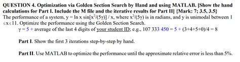question 4 optimization via golden section search by