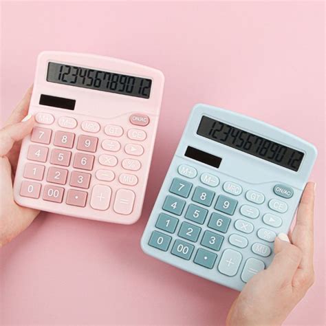 Dual Power Mode Large Lcd 12 Digits Display Calculator Responsive
