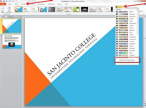 Как изменить шаблон презентации Powerpoint