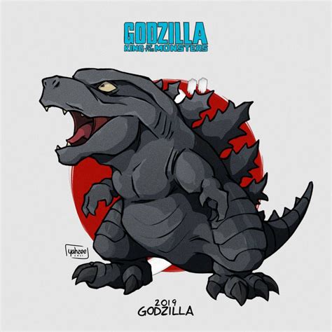 Chibi Godzilla 2019 By YahzeeSkellington On DeviantArt Godzilla Funny Chibi Godzilla