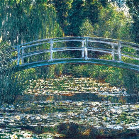 Water Lilies And Japanese Bridge Monet Claude 1840 1926 Stampa Su